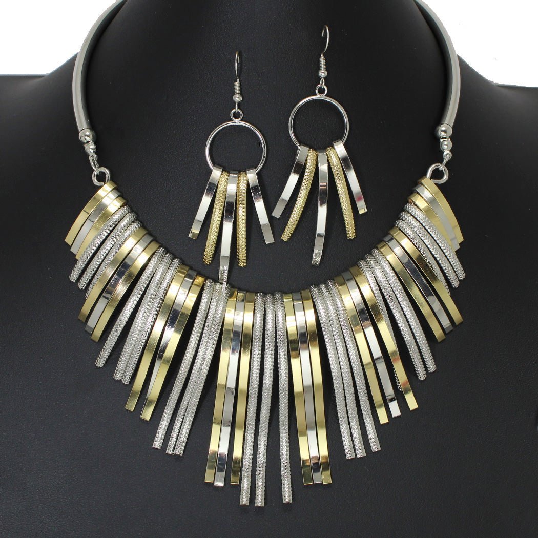 103470, STATEMENT METAL NECKLACE – GOOD FEELINGS, INC